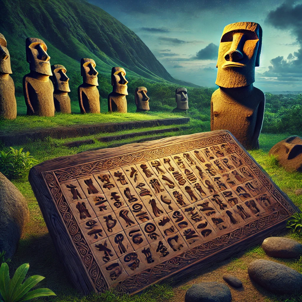 Rongorongo Easter Island scripts